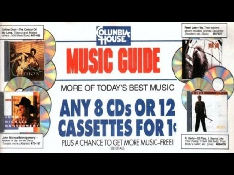 Columbia House CD Club 90's Nostalgia - YouTube