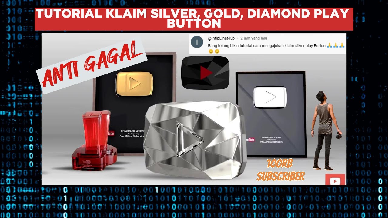 Cara Klaim Silver Play Button YouTube 2025 ‼️Panduan Lengkap dari Awal ...