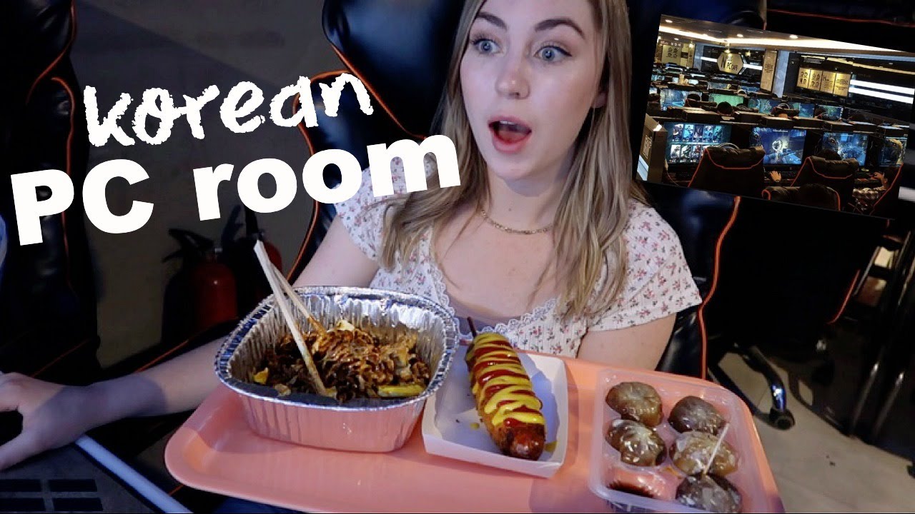 inside a korean PC cafe + MUKBANG PC방 먹방 - YouTube