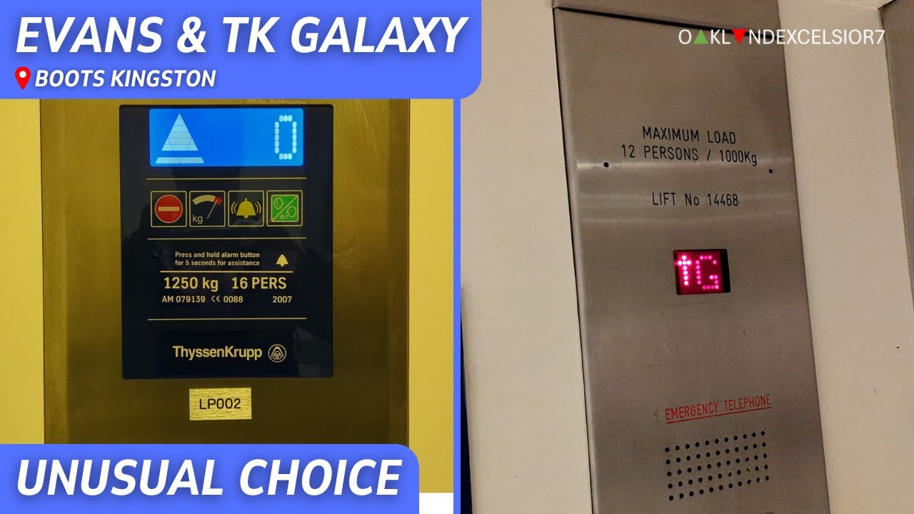 ThyssenKrupp Galaxy & Evans Lift at Boots in Kingston upon Thames - YouTube