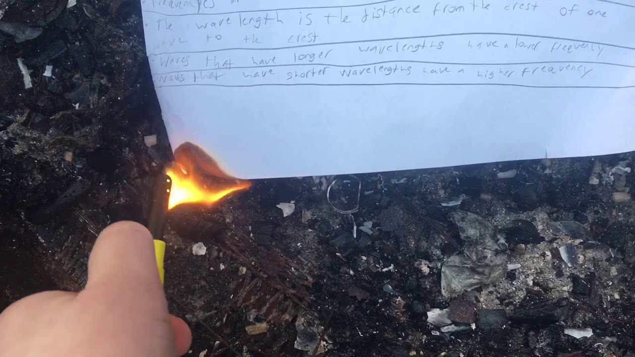 Burning homework - YouTube