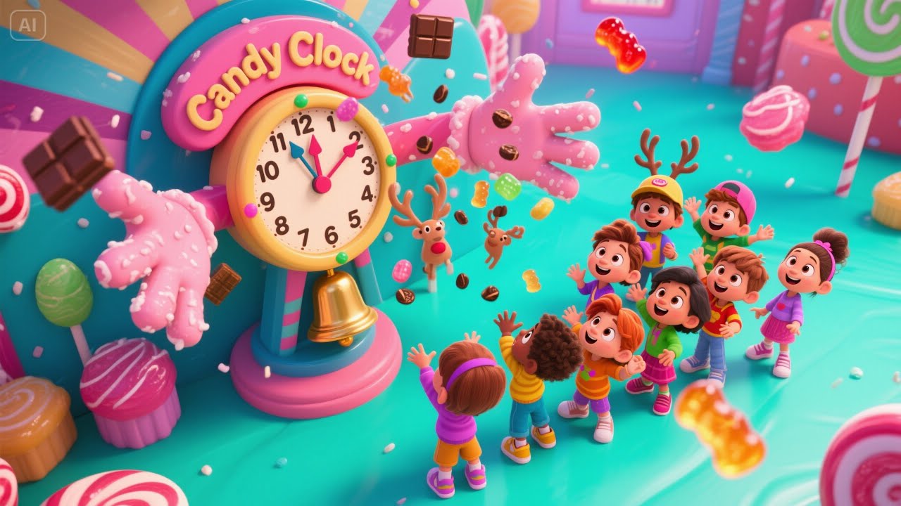 Coco and the Candy Clock | Sweet 3D Rhyme for Toddlers & Preschoolers ...