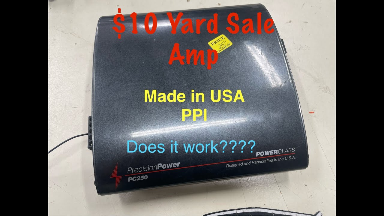 Vintage PPI Amp PC250 Made in USA! Bought for $10- does it work? yard ...