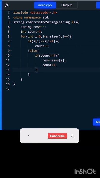 How to Compress the String | String Compression | String #coding #cpp #programming #python - YouTube