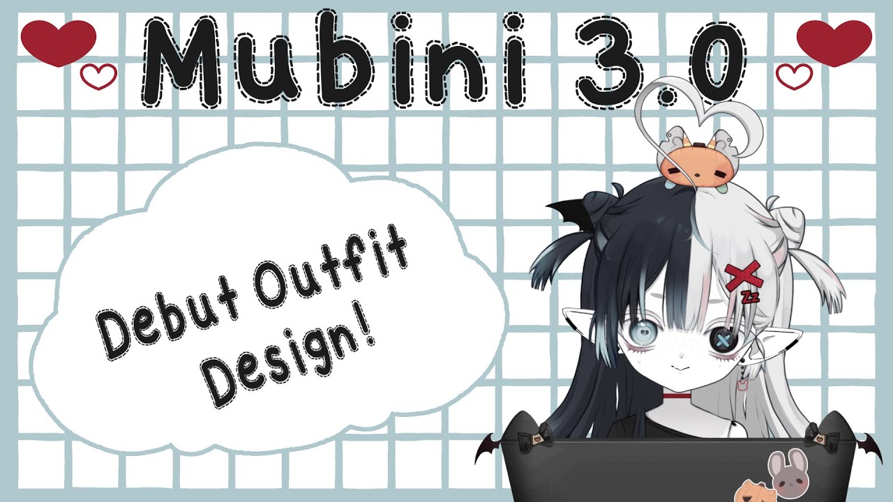 [ DRAWING ] Mubini 3.0 Process 💕Pt. 6 | Cutting and Detailing Hair ...