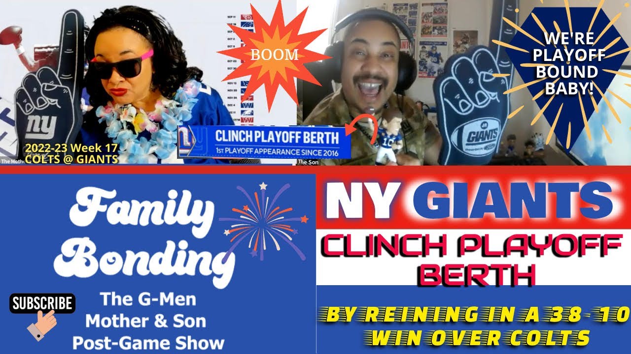 The New York Giants Clinch the 6th Seed after winning 38 - 10 against ...