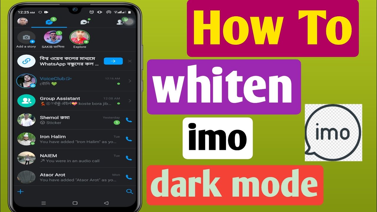 How To Dark Mode imo-imo Dark mode on Enable Dark mode imo New Setting imo video call 2024 - YouTube