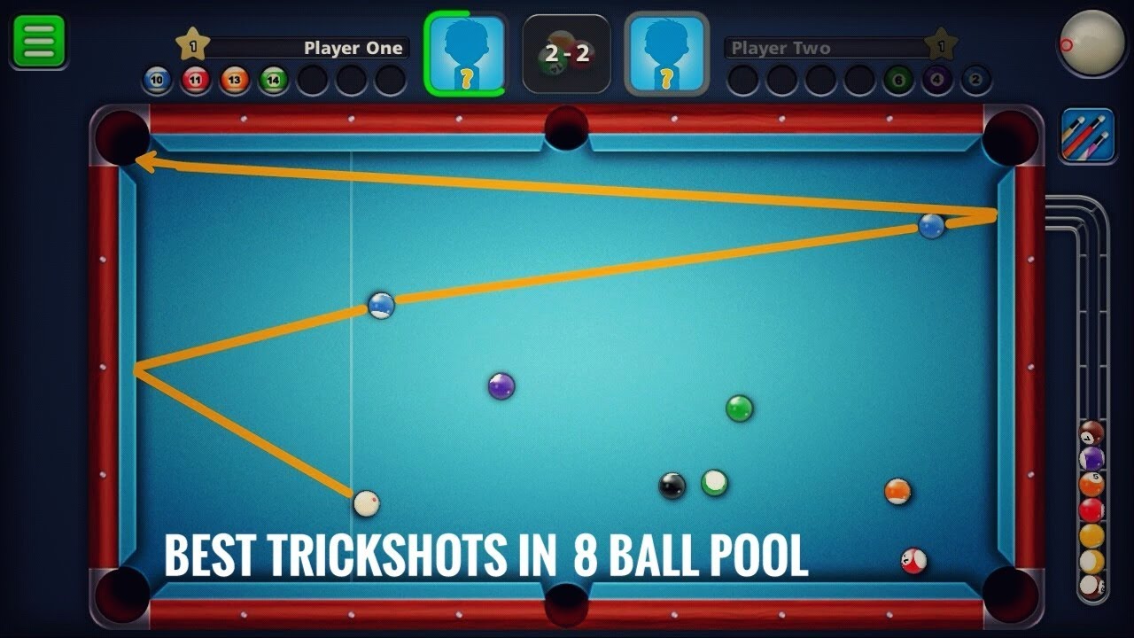Cool Trickshots Ever in 8 Ball Pool | 8 Ball Pool Tutorials | 2018 ...