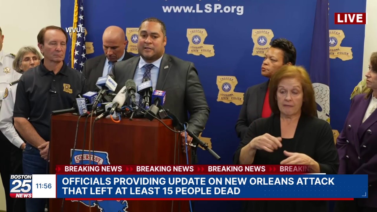 LIVE: Officials providing update on New Orleans attack that left at ...