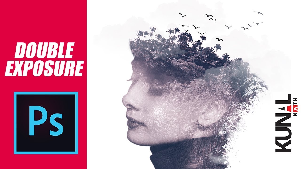 how to create double exposure effect in Photoshop cc - YouTube