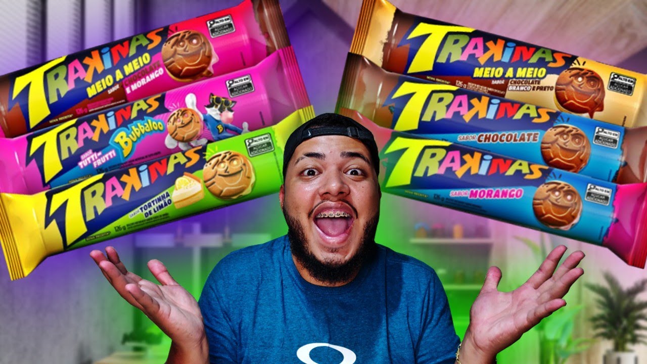PROVAMOS TODOS OS SABORES DE TRAKINAS - YouTube