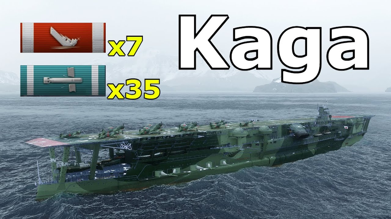 World of WarShips Kaga - 7 Kills 237K Damage - YouTube