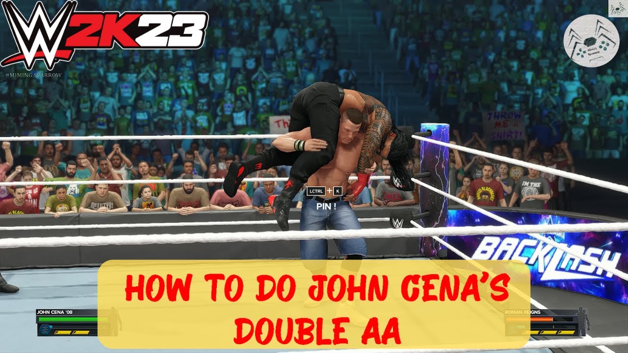 How to use Double AA Finisher by John Cena in WWE 2K23 | WWE 2K23 Finishers - YouTube