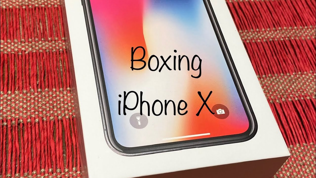 Boxing / Pack iPhone X 256GB ! Filmed with iPhone 11 Pro Max 512 GB ...
