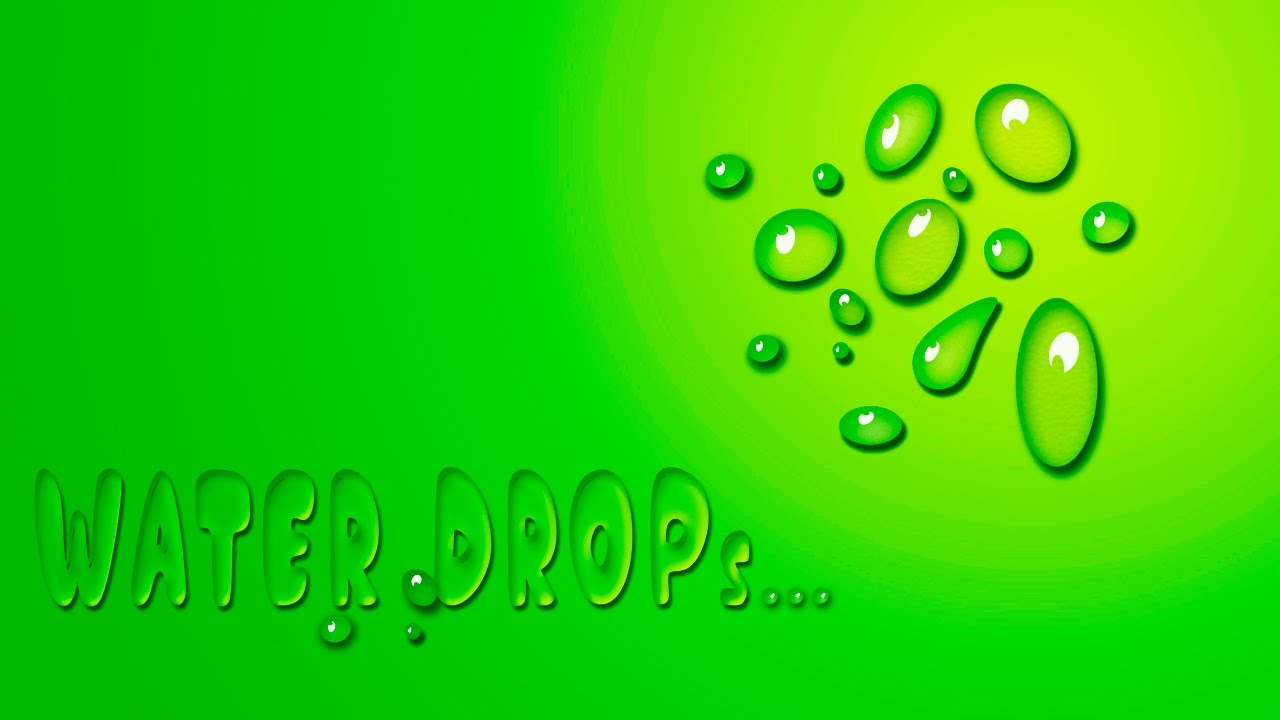How to create water drop by Photoshop/Photoshop tutorial - YouTube
