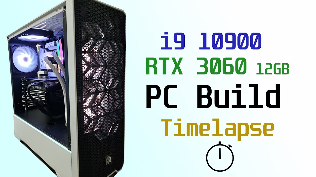 i9 10900 RTX 3060 White Themed PC Build Timelapse - YouTube
