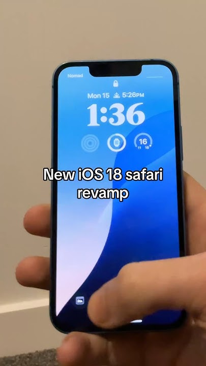 New iOS 18 safari! #apple #ios #ios18 #ipados #iphone - YouTube