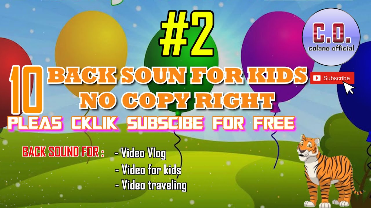10 Back Sound for kids no Copy Right - YouTube