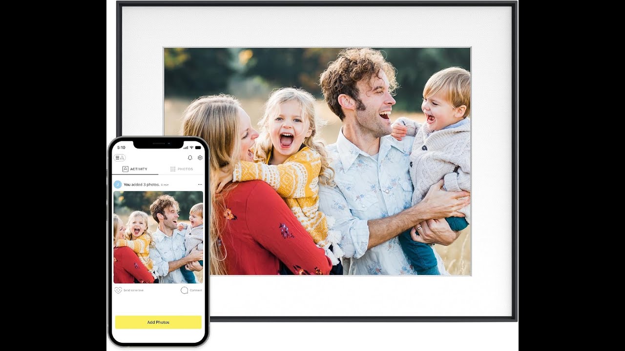 Aura Walden 15" Wifi Digital Picture Frame - Quick and Concise Review - YouTube