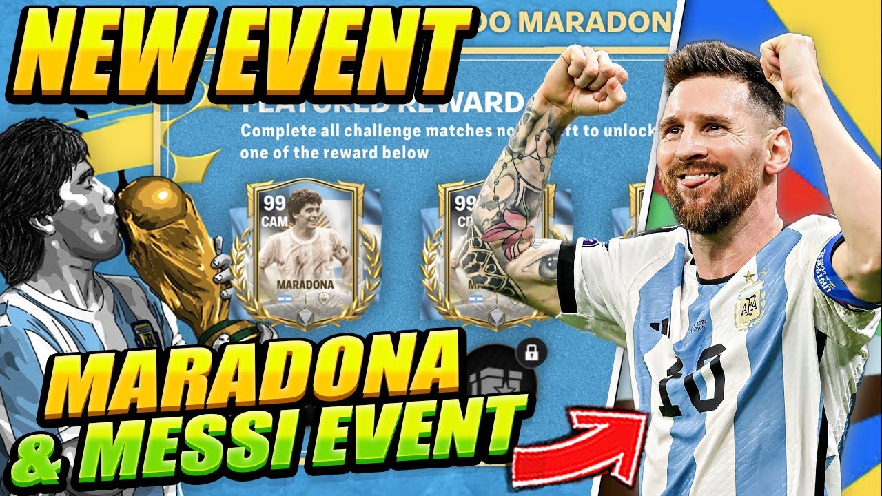 MARADONA ICON COMING BACK TO FC MOBILE 25!! MESSI MARADONA EVENT & NEW ...