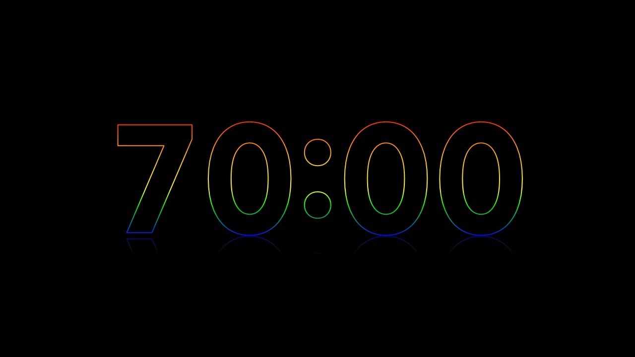 70 Minute Timer - Color & Line - YouTube