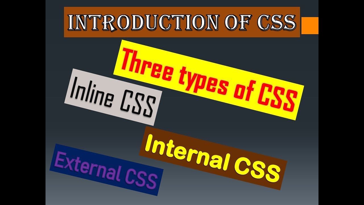 Explain What Is Css And Explain The Types Of Css With Example Complete Informative Video Youtube 