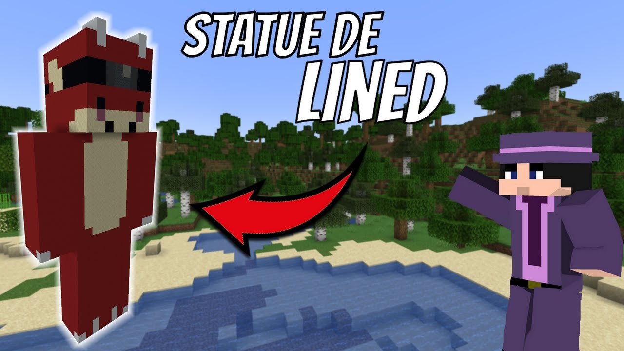Comment Faire une Statue de LINED sur Minecraft ️ - YouTube