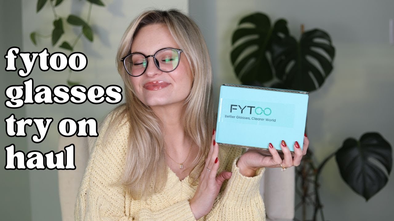 fytoo glasses try on haul | unboxing prescription glasses, different ...