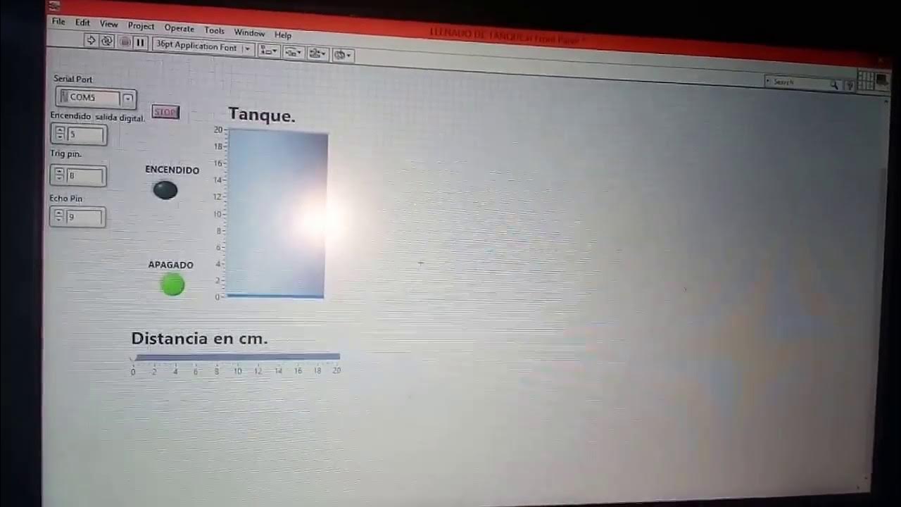 Labview arduino linx ultrasonico - YouTube