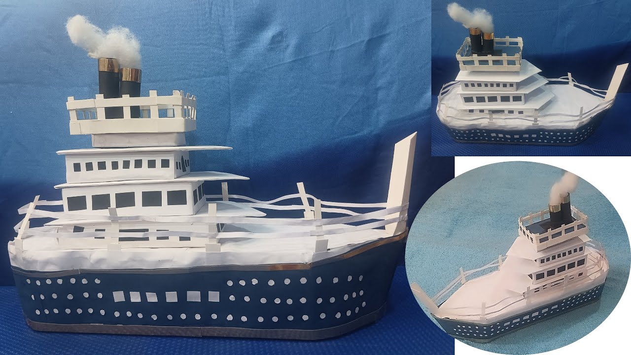 How to make ship model with cardboard - YouTube