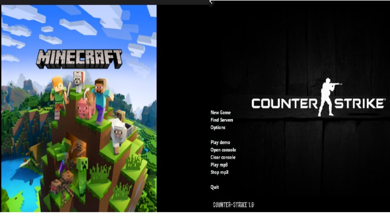 Live 2020 Minecraft+Counter Strike 1.6 Professional - YouTube