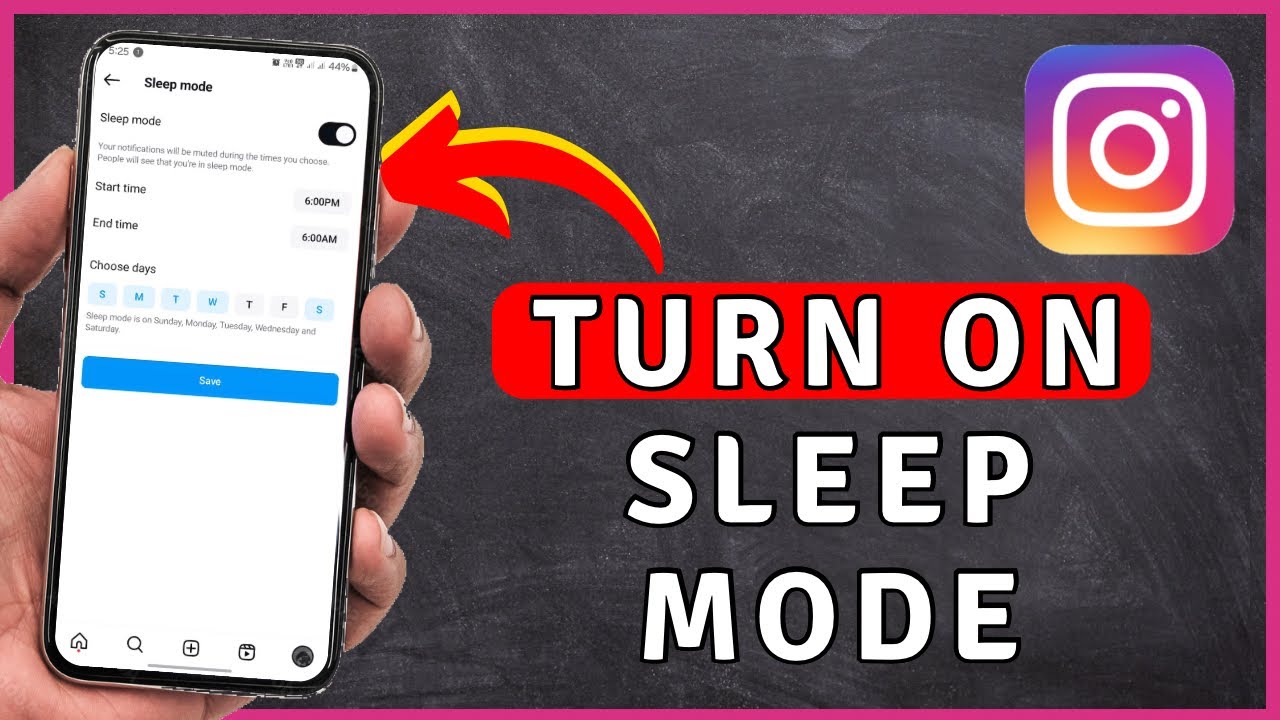 How to Turn On SLEEP MODE On Instagram | Instagram Tutorial - YouTube