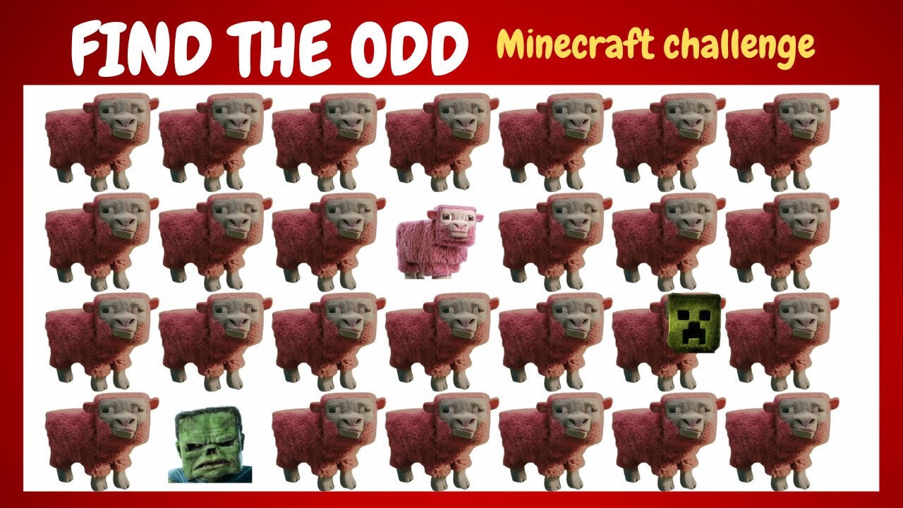 Find The Odd One Out - Minecraft Quiz Challenge | Easy, Medium, Hard ...