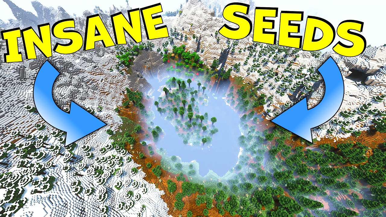 3 AMAZING Minecraft Seeds for Building in Minecraft Survival - YouTube