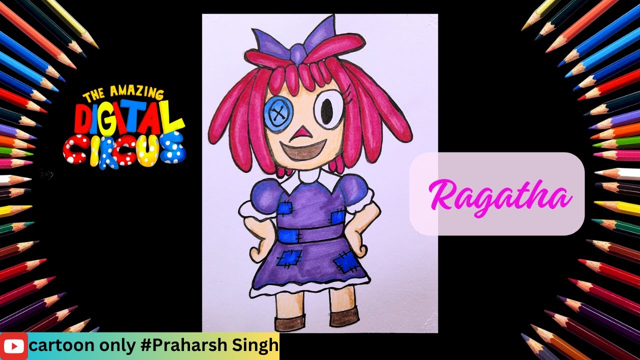 How To Draw The Amazing Digital Circus | Ragatha | Cute Easy Drawing ...