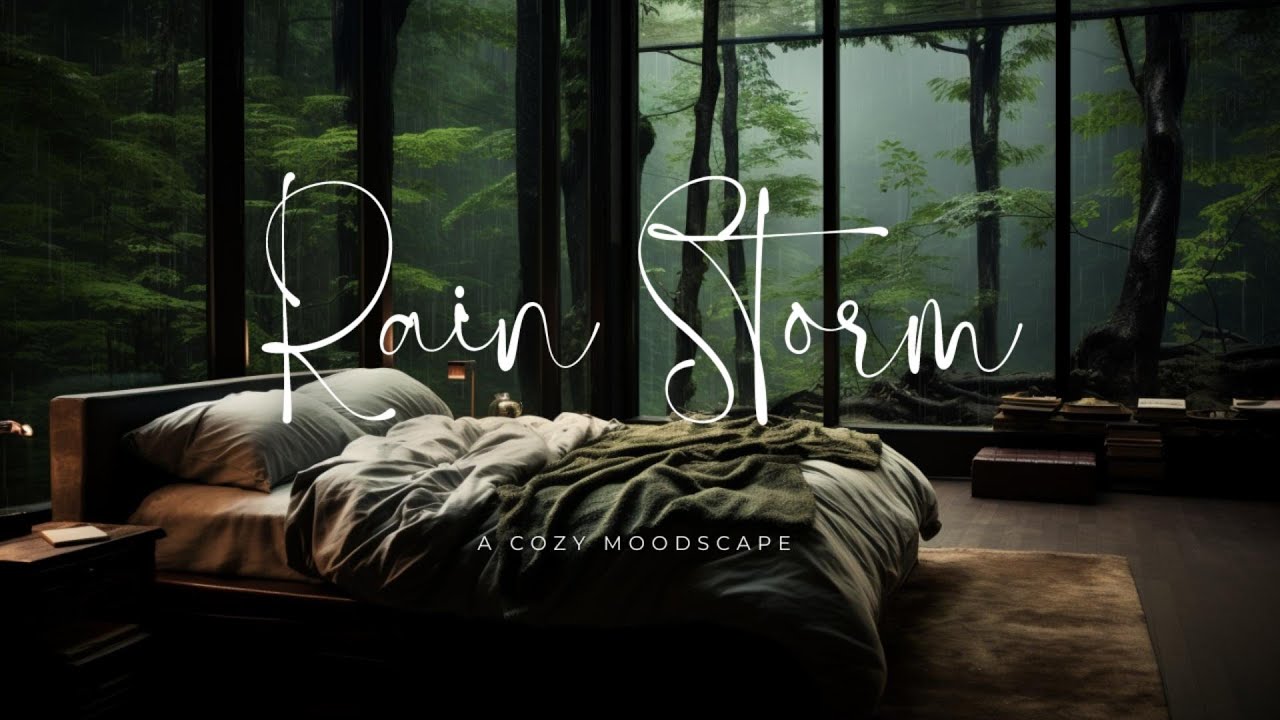 Rain Storm- A Cozy MoodScape - YouTube