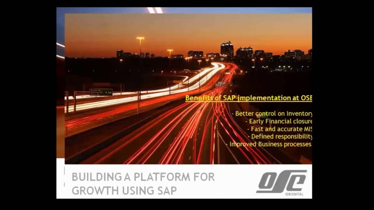Highbar SAP Webinar OSE Part3: SAP Implementation Experience Oriental Structural Engineers - YouTube