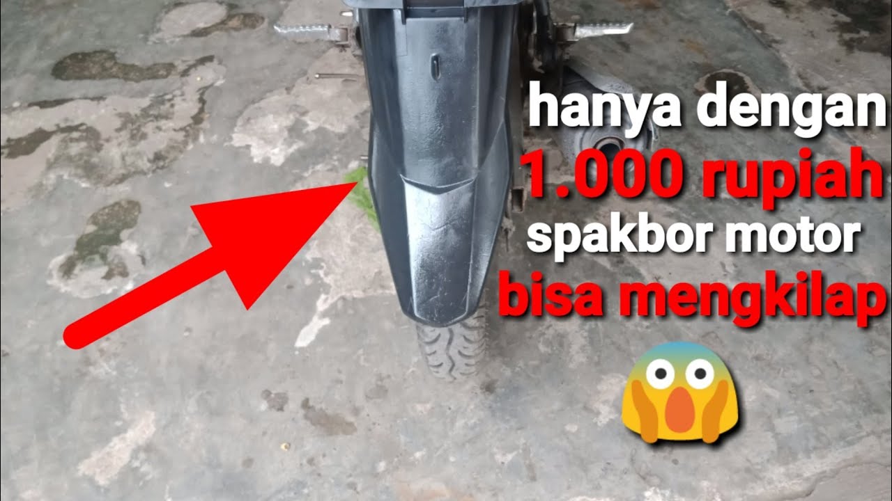 CARA MENGKILAPKAN SPAKBOR BELAKANG MOTOR YANG SUDAH KUSAM - YouTube