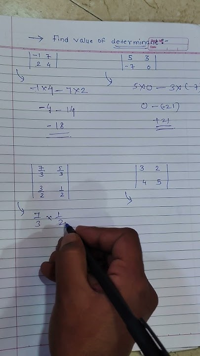 find the value of determinant:-? - YouTube