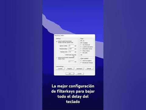 Mejor configuración de filterkeys para bajar el delay del teclado en FORTNITE 🔧 - YouTube