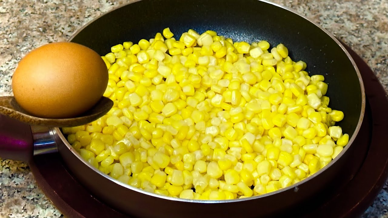 If you have one egg and corn, try this recipe || EASY to make & it’s ...