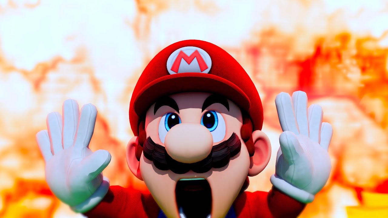 Mario Explodes - YouTube