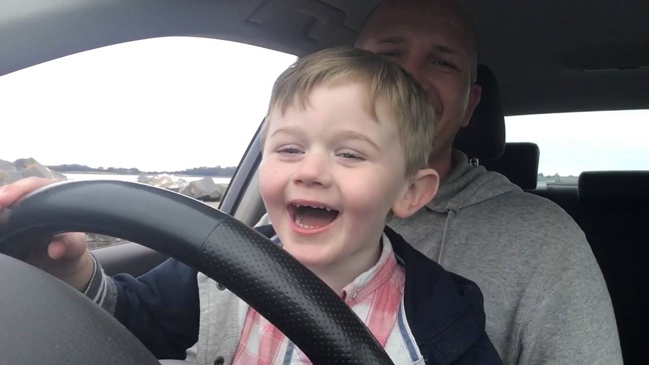 A child’s first driving lesson. - YouTube