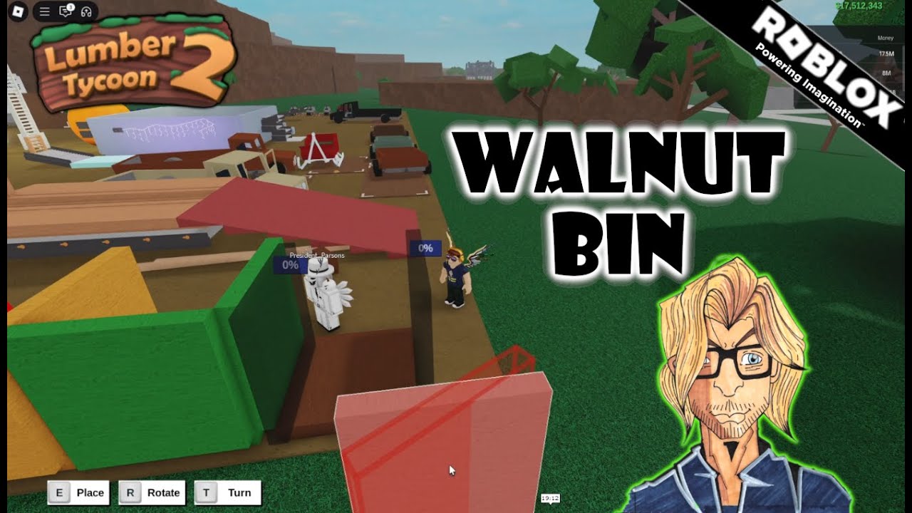 Roblox - Lumber Tycoon 2 - Walnut Wood Bin - YouTube