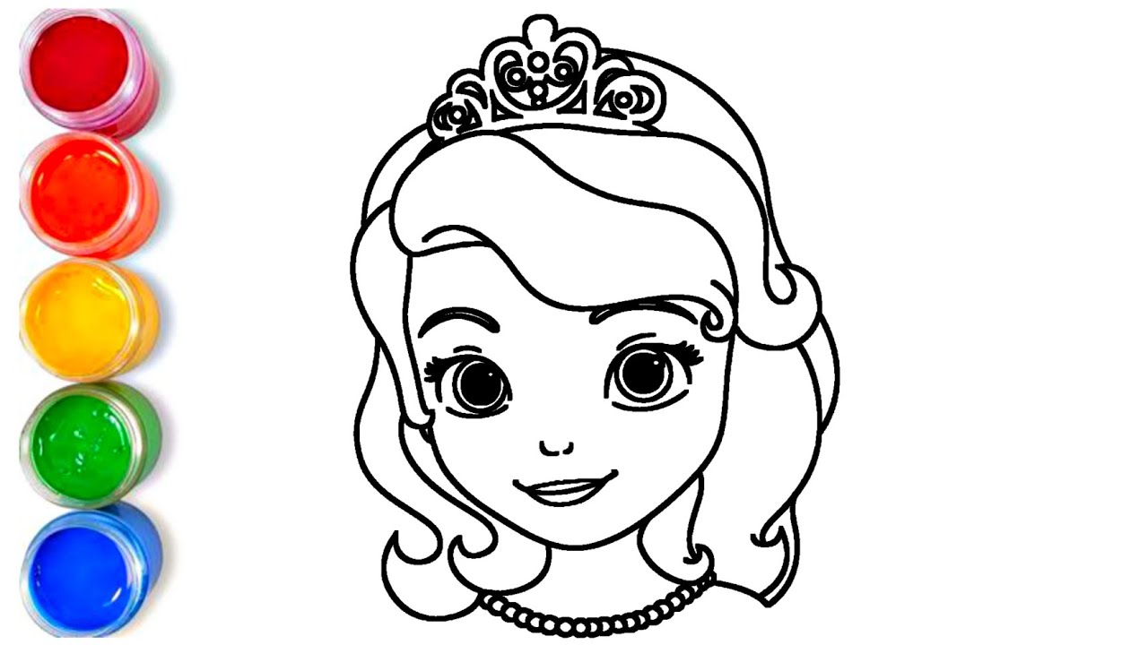 How to draw easy cute princess sofia | easy drawing step by step for ...