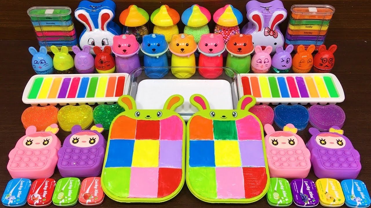 LIVE: RABBIT !!! Mixing Random Things into Slime!!! Series #134 - YouTube