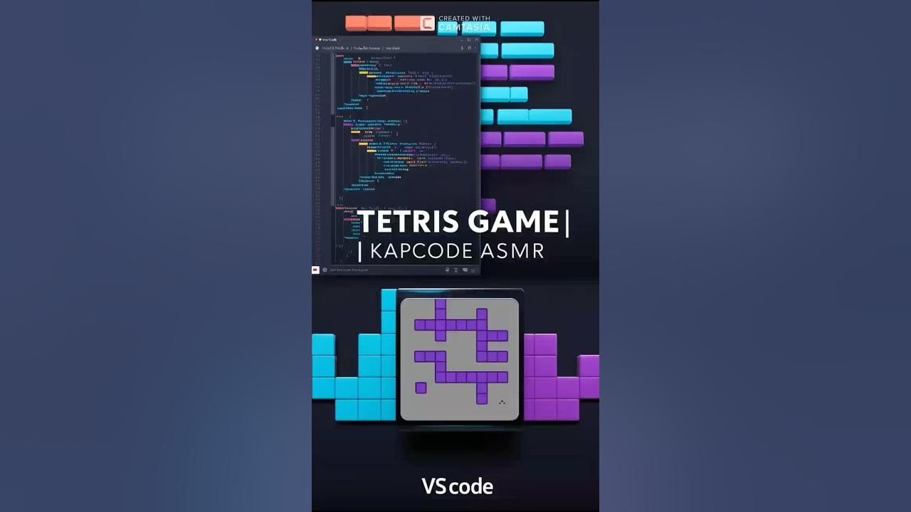 Tetris Game | Html-Css-JavaScript | KapCode ASMR | No Talking Part-4 - YouTube