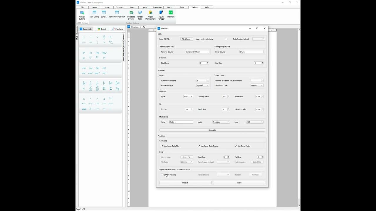 No Code TensorFlow AI Generator in MatDeck - YouTube