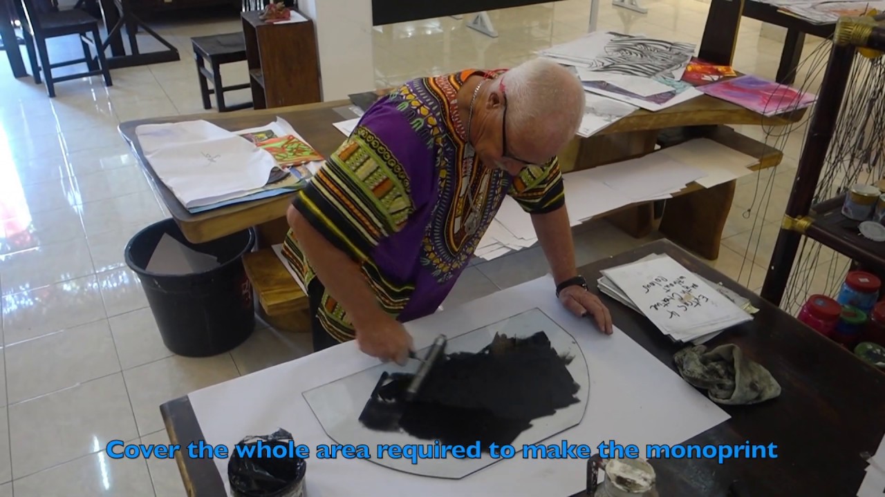 How to produce a MONO PRINT or MONO TYPE - YouTube