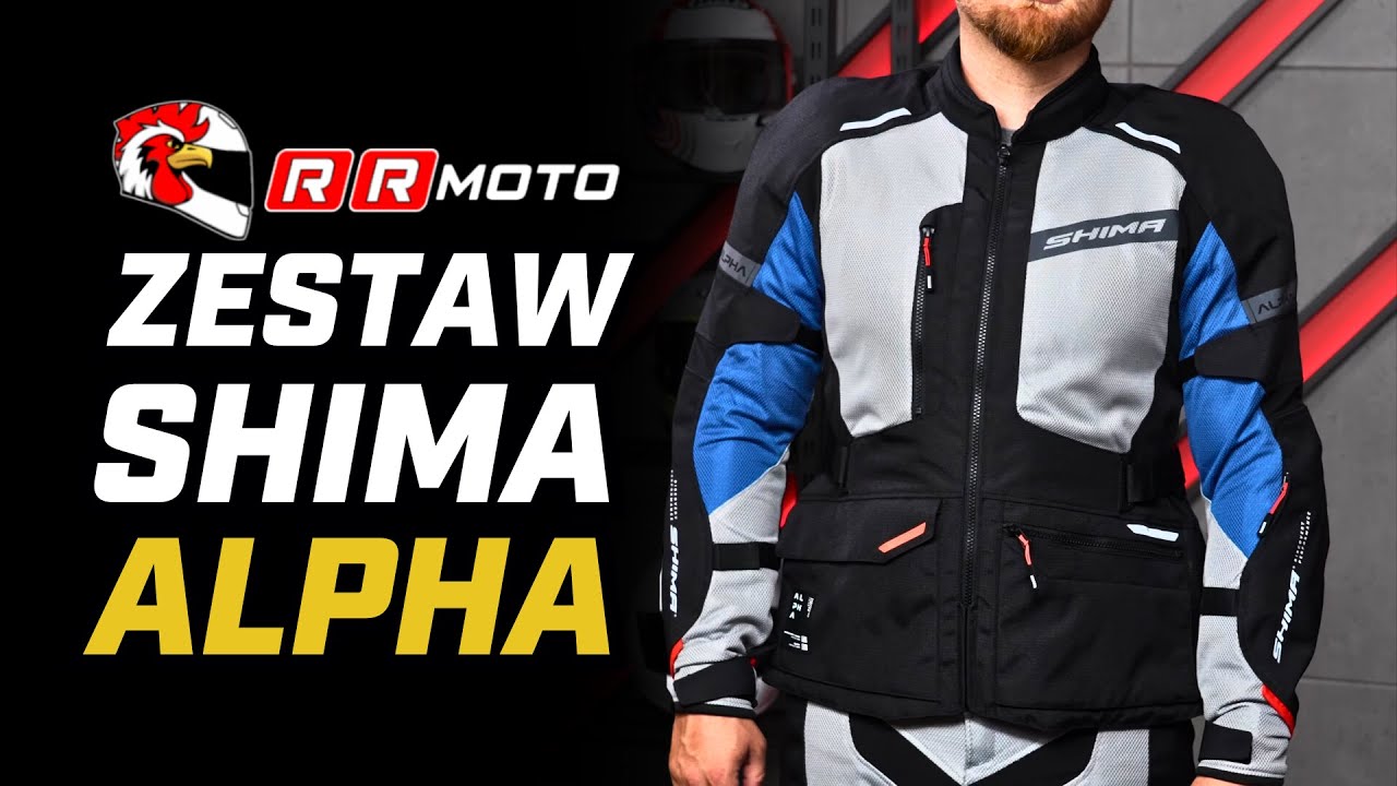 SHIMA ALPHA - wodoodporny zestaw motocyklowy - YouTube